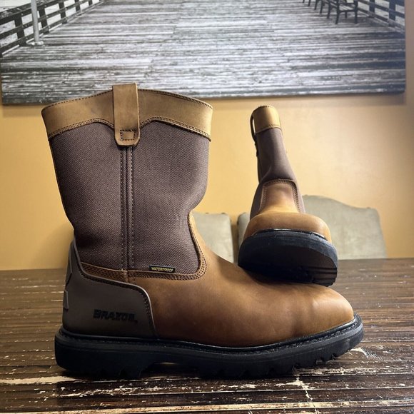 Brazos | Shoes | Brazos Brown Work Boots Composite Toe Mens Size 8d ...